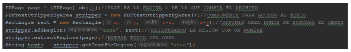 Lectura de ficheros PDF en Java - Modo Debug